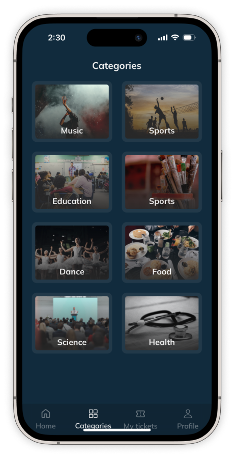 Events App Template Dj App Template Event Ticket Booking App Template In React Native