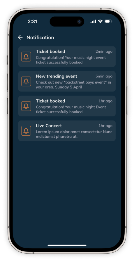 Events App Template Dj App Template Event Ticket Booking App Template In React Native