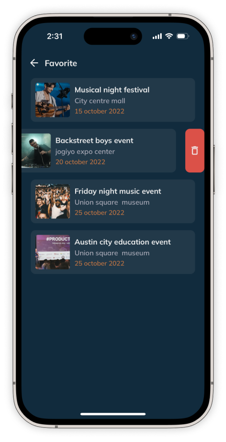 Events App Template Dj App Template Event Ticket Booking App Template In React Native