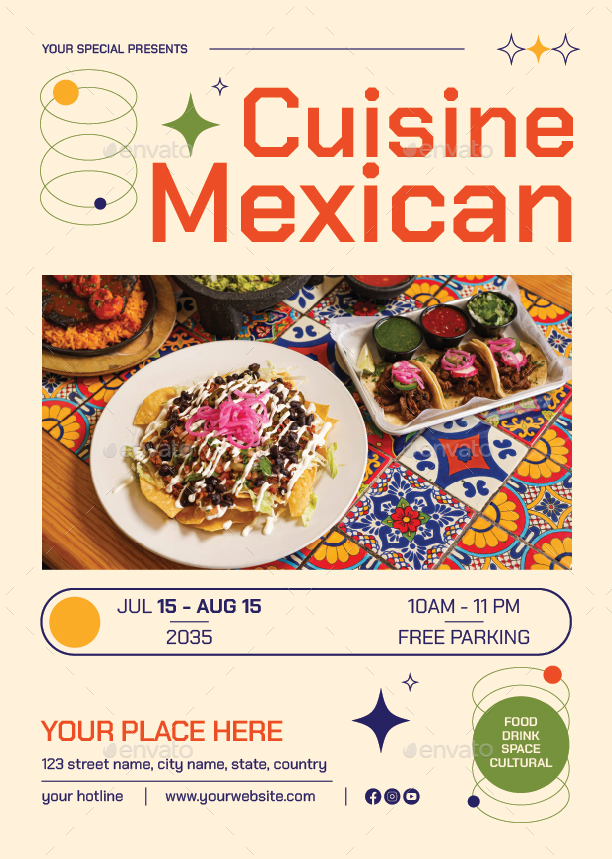 Mexican Food Flyer, Print Templates | GraphicRiver