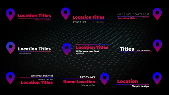 Modern Location Titles, DaVinci Resolve Templates | VideoHive
