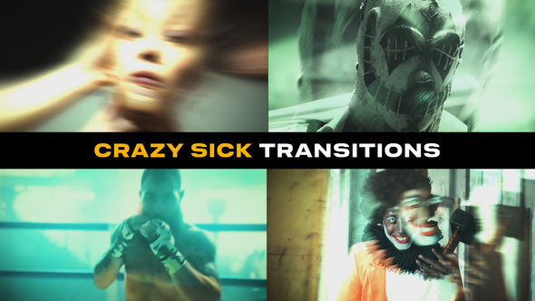 Crazy Sick Transitions | After Effects, After Effects Project Files