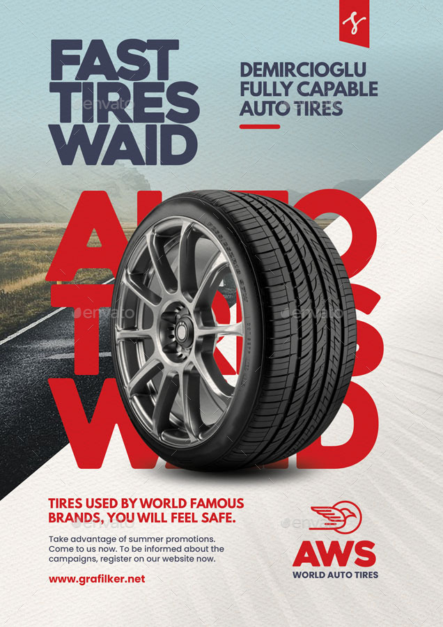 Car Tires Flyer Bundle Templates, Print Templates | GraphicRiver