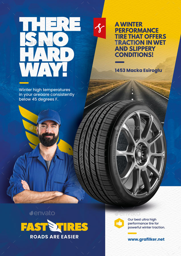 Car Tires Flyer Bundle Templates, Print Templates | GraphicRiver