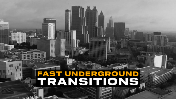 Fast Underground Transitions | After Effects, After Effects Project Files