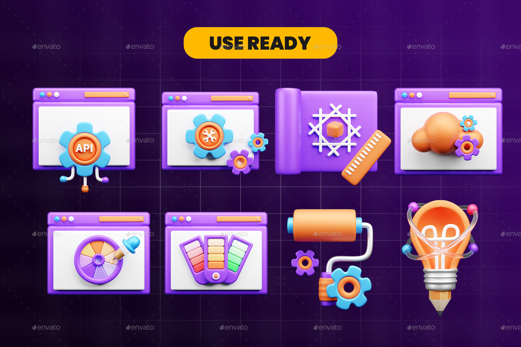 Design and Development 3d Illustration Icon Pack, Graphics | GraphicRiver