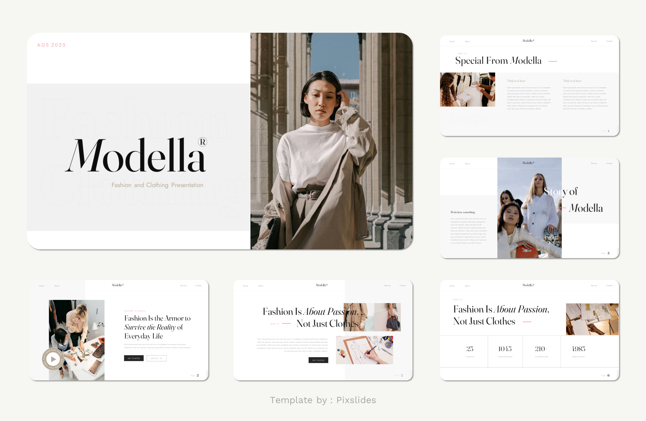Modella - Fashion & Clothing Keynote Presentation Template ...
