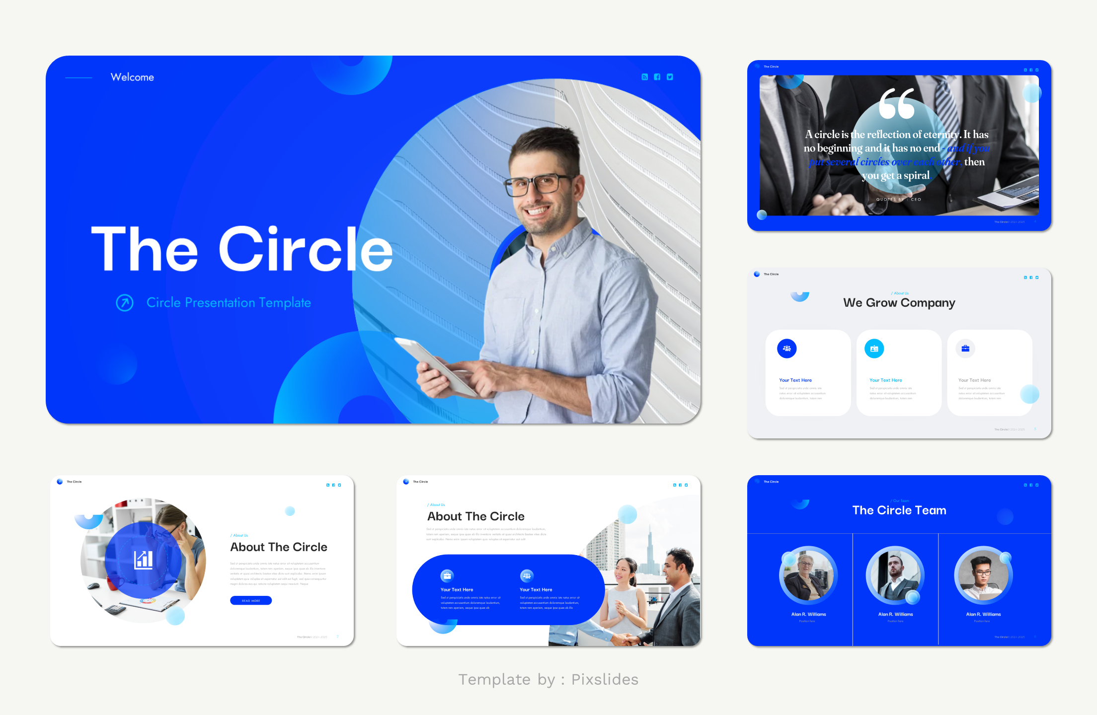 The Circle Keynote Presentation Template, Presentation Templates ...