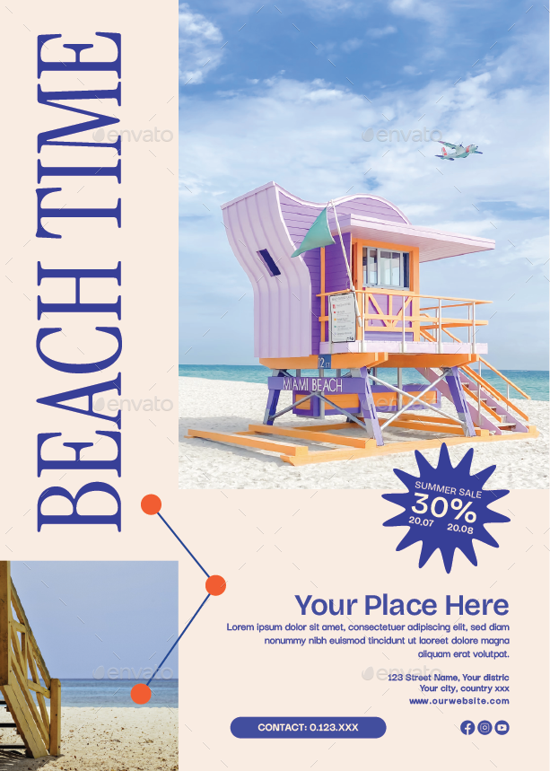 Beach Party Flyer, Print Templates | GraphicRiver