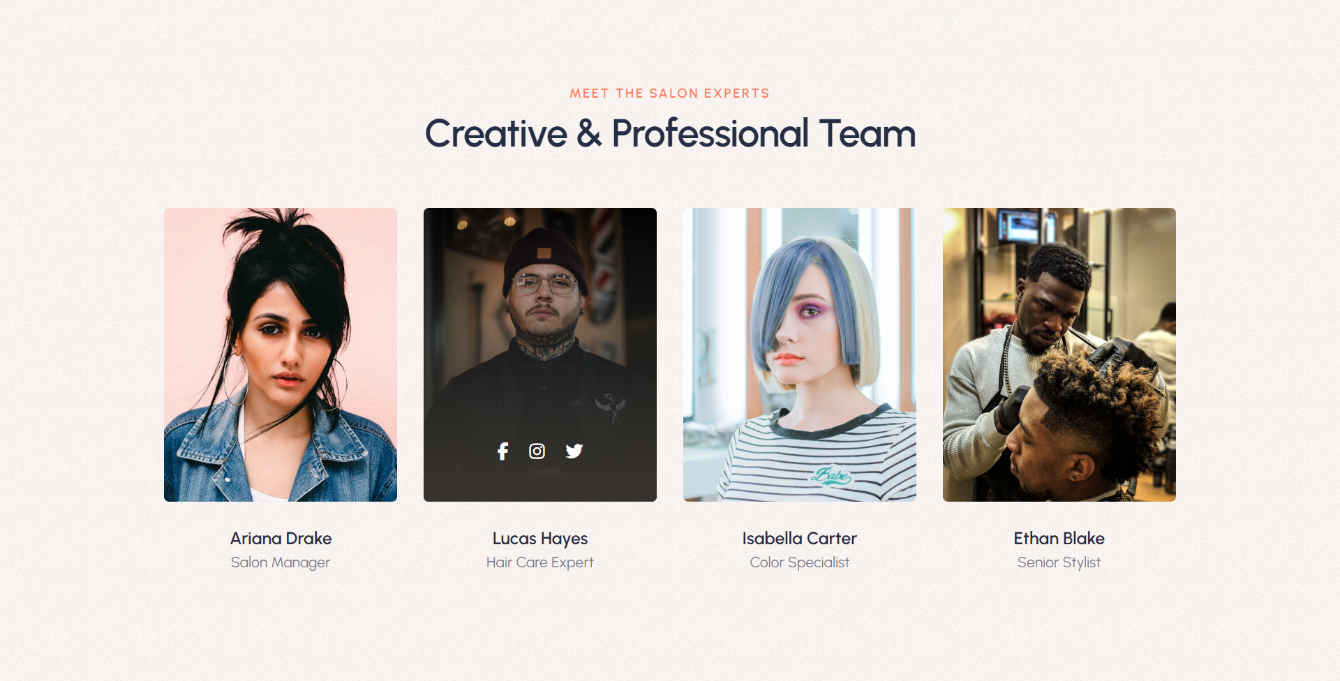 Creative HTML Team Section Templates by Salahudeen007 | CodeCanyon