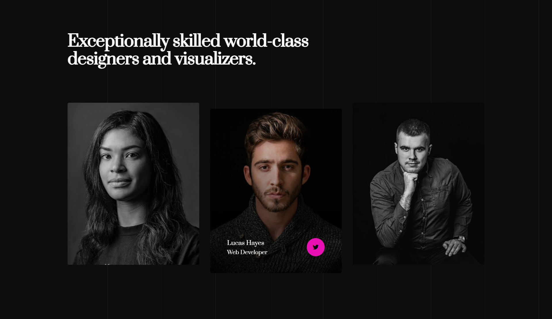 Creative HTML Team Section Templates by Salahudeen007 | CodeCanyon