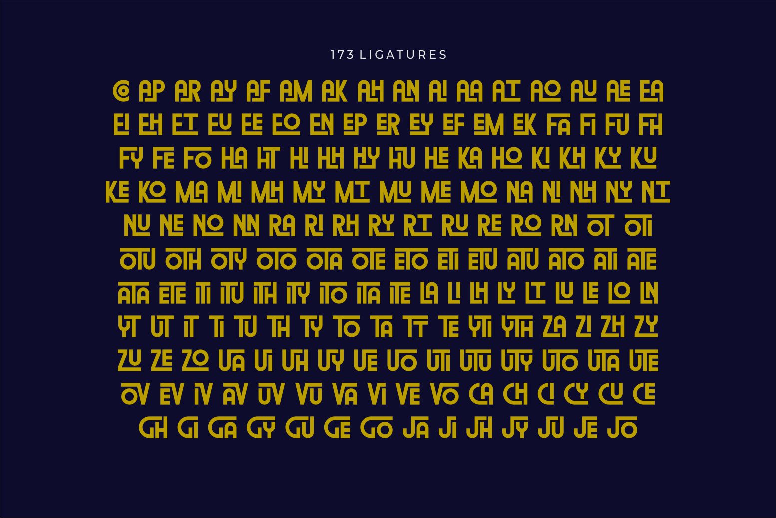 Therilo - Sans Serif Monogram Font, Fonts | GraphicRiver