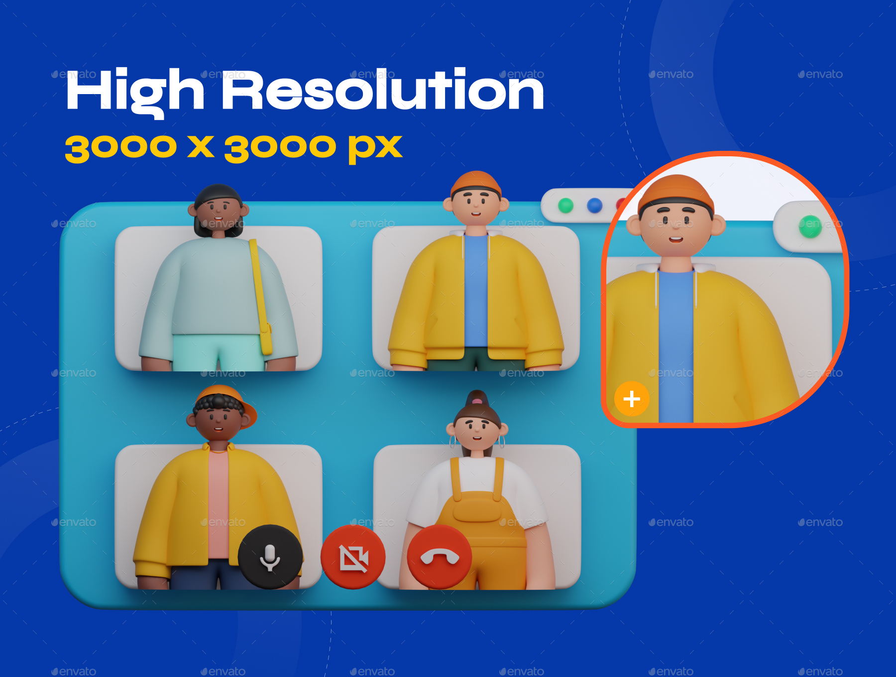 Student Activity 3D Characters, Graphics | GraphicRiver