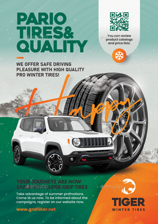 Car Tires Flyer Bundle Templates, Print Templates | GraphicRiver