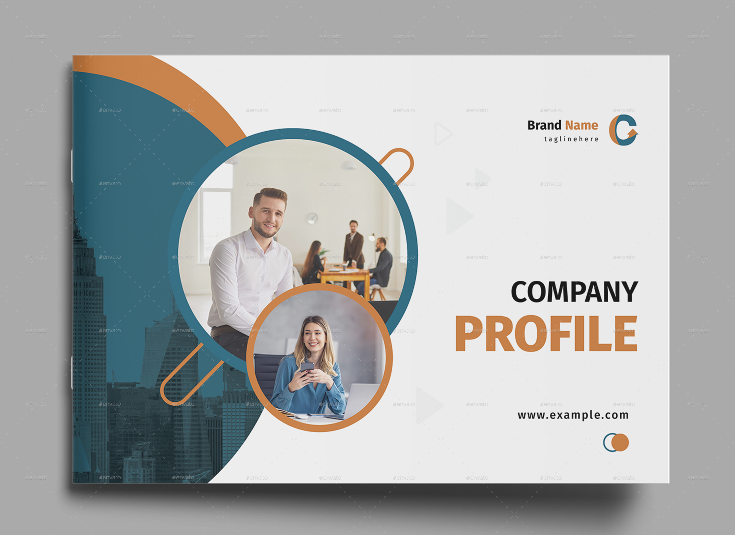 Company Profile Landscape Layout, Print Templates | GraphicRiver