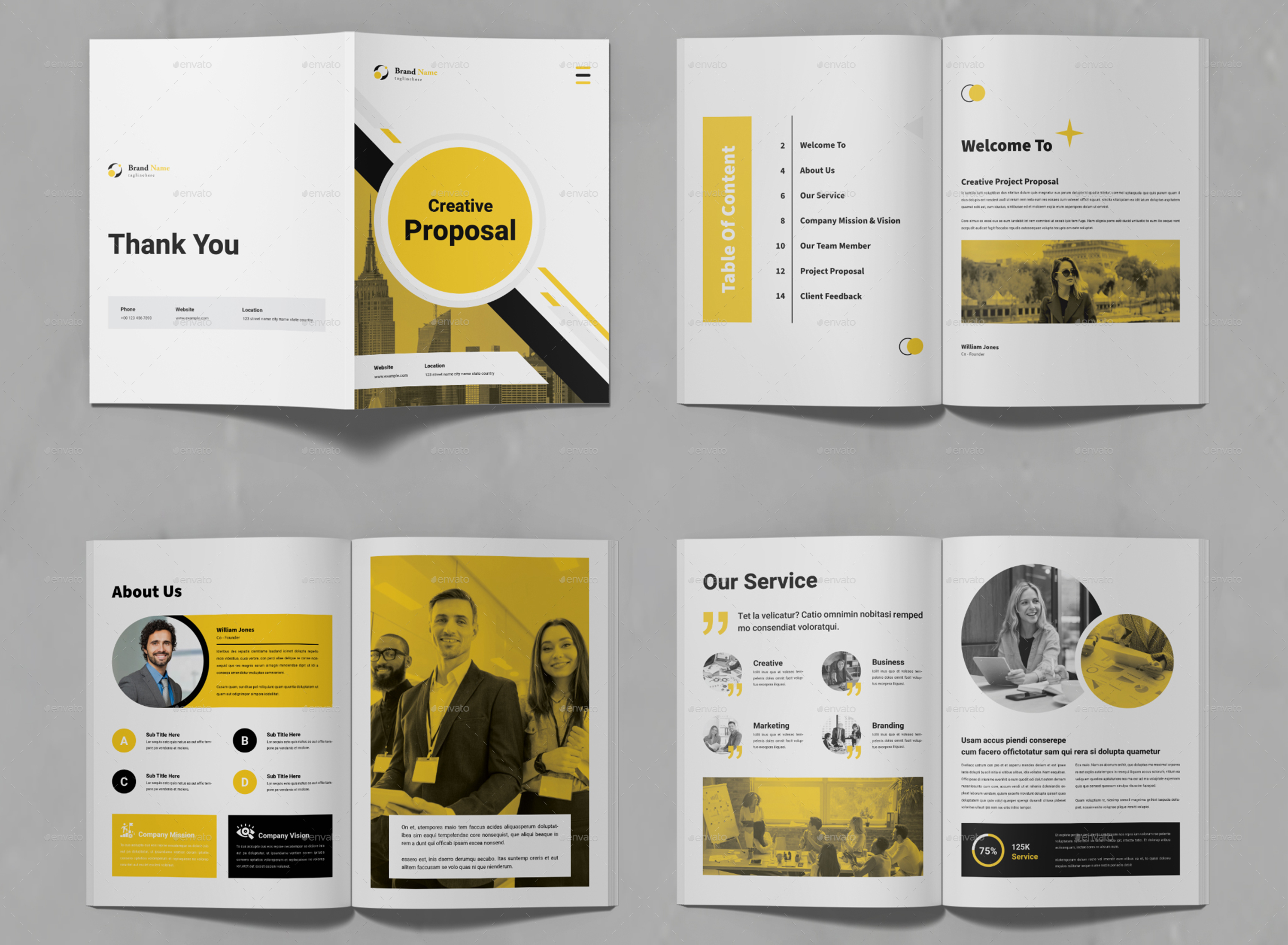 Project Proposal Layout, Print Templates | GraphicRiver