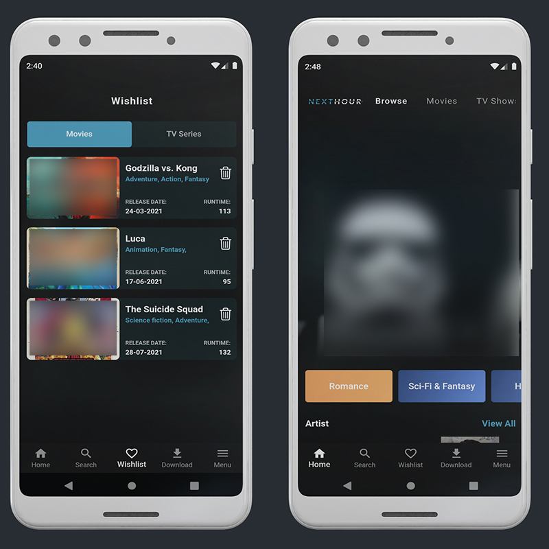 Next Hour - Movie Tv Show & Video Subscription Portal Cms Web and Mobile App by media-city