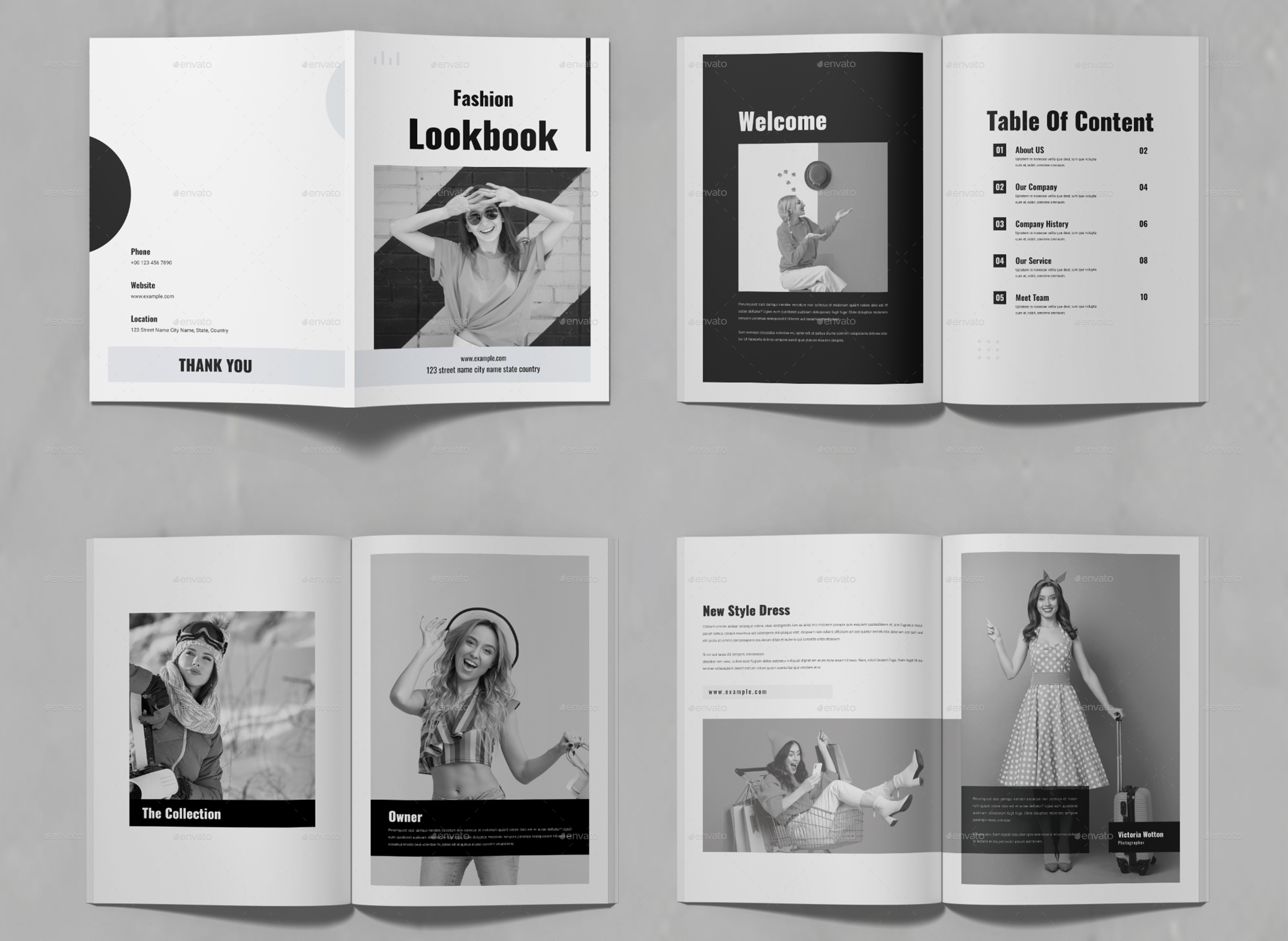 Fashion Look Book Template Layout, Print Templates | GraphicRiver