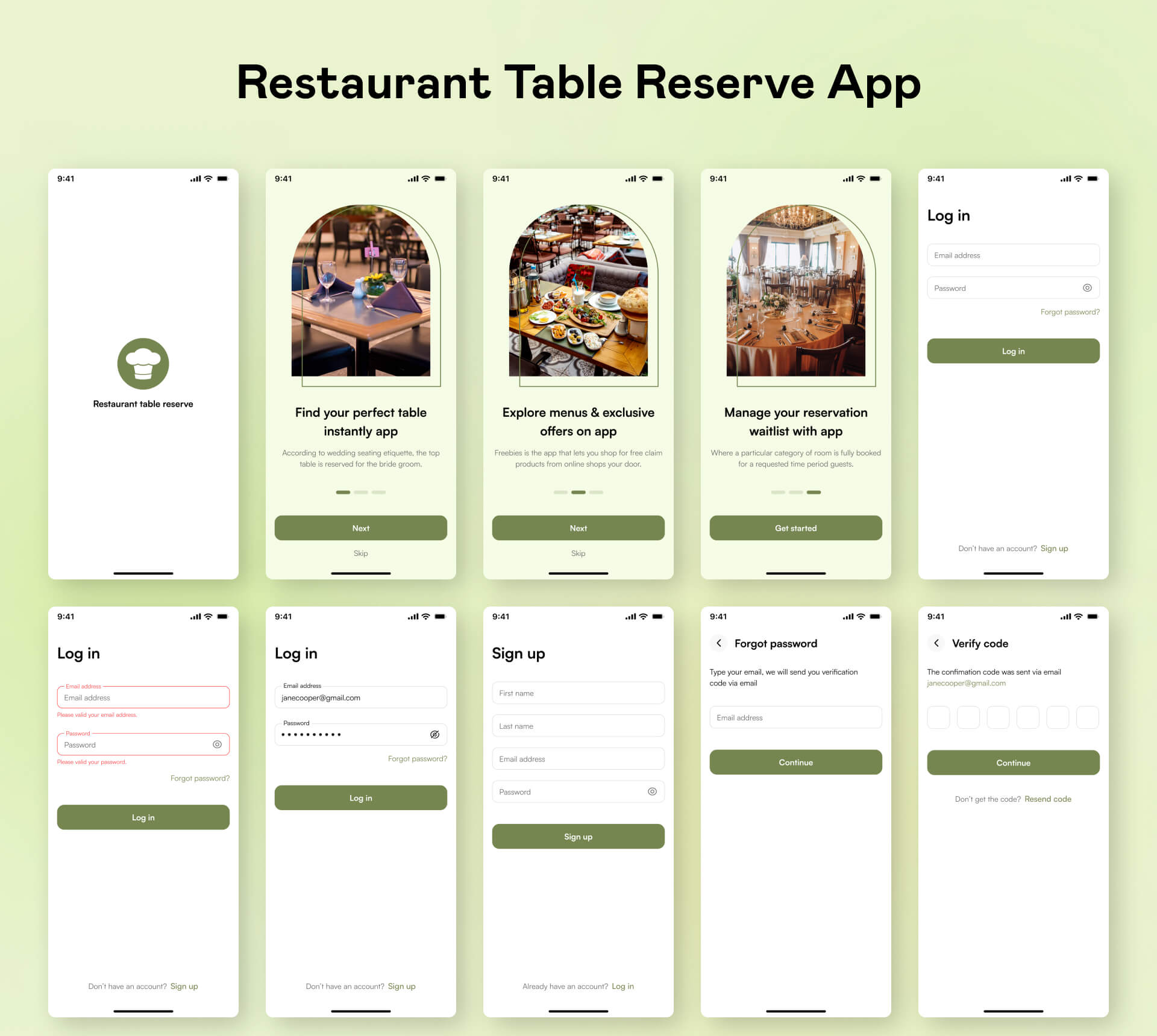DineTable app UI template | Restaurant table reservation app in flutter | ReserveSpot app ...