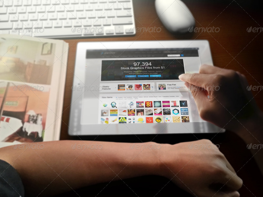 MyPAD Tablet Screen Mock-up, Graphics | GraphicRiver