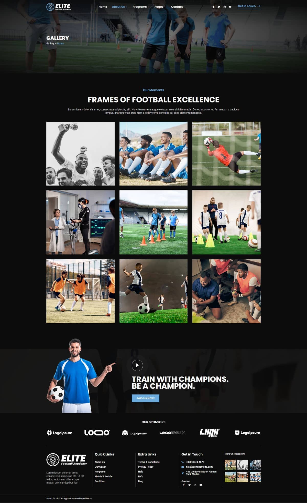 Elite - Football Academy Elementor Template Kit by Dex-Theme | ThemeForest