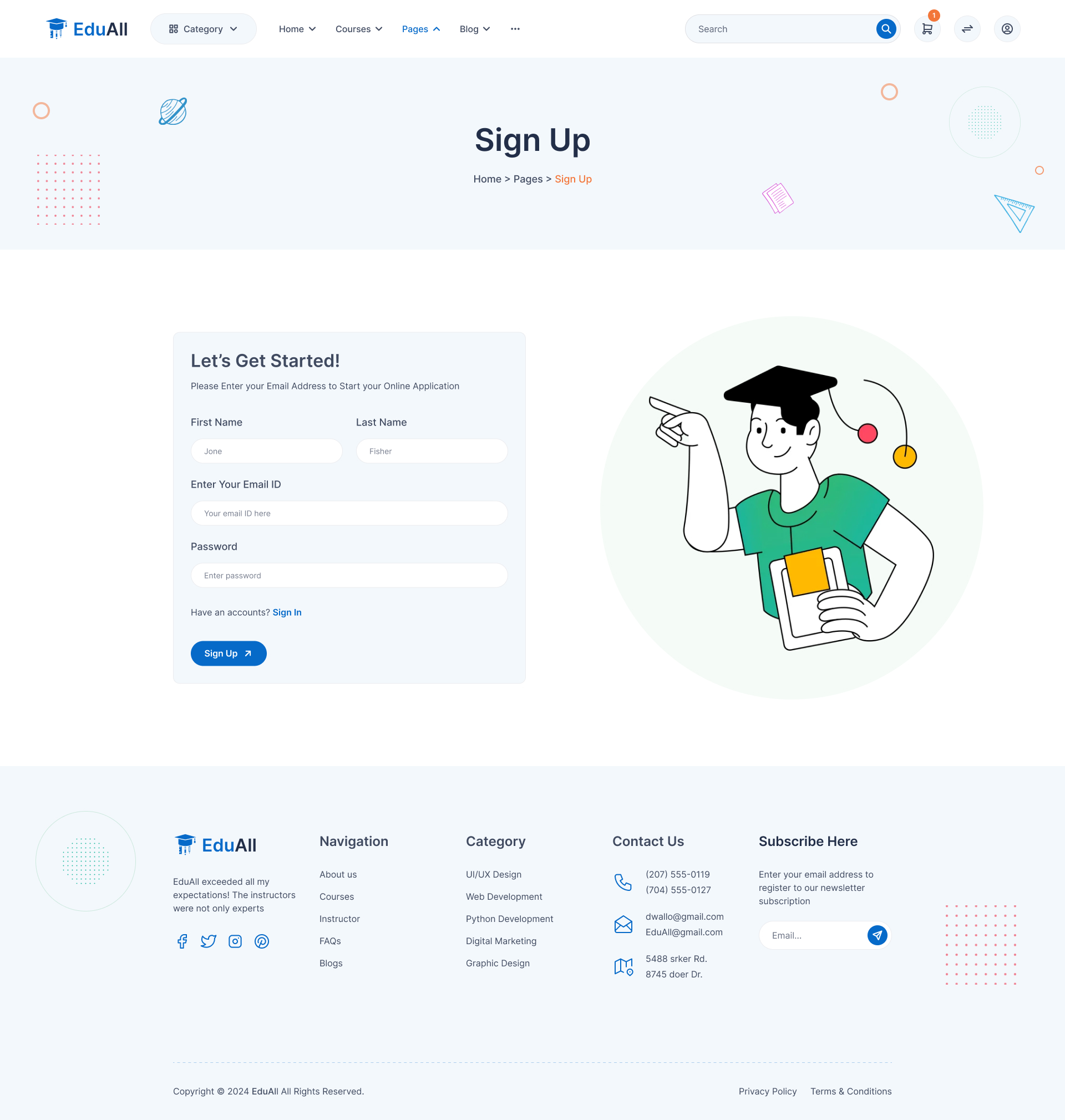 EduAll - LMS Tutors Education & Online Course UI Figma Template by ...