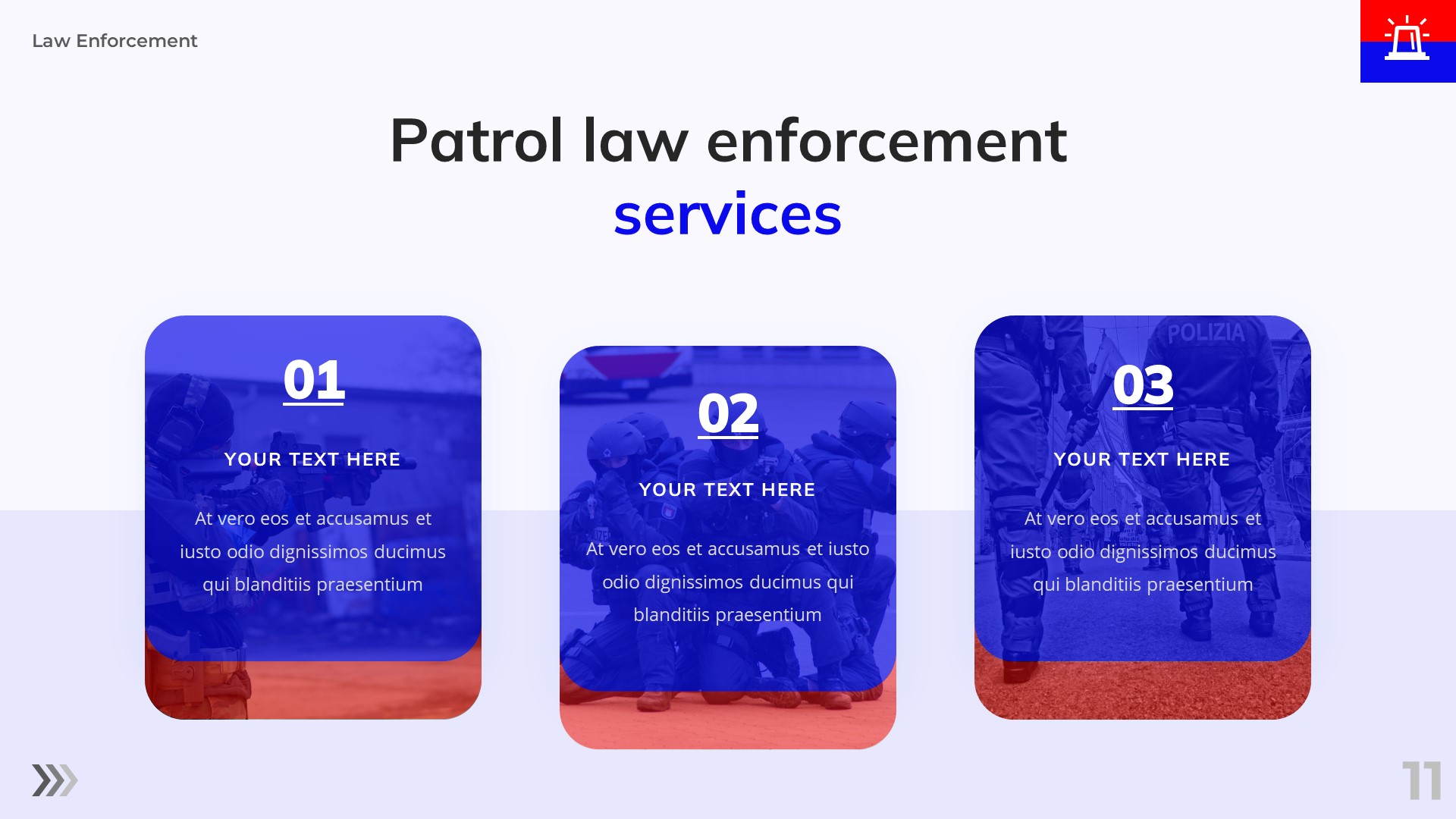 Patrol - Law Enforcement PowerPoint template, Presentation Templates