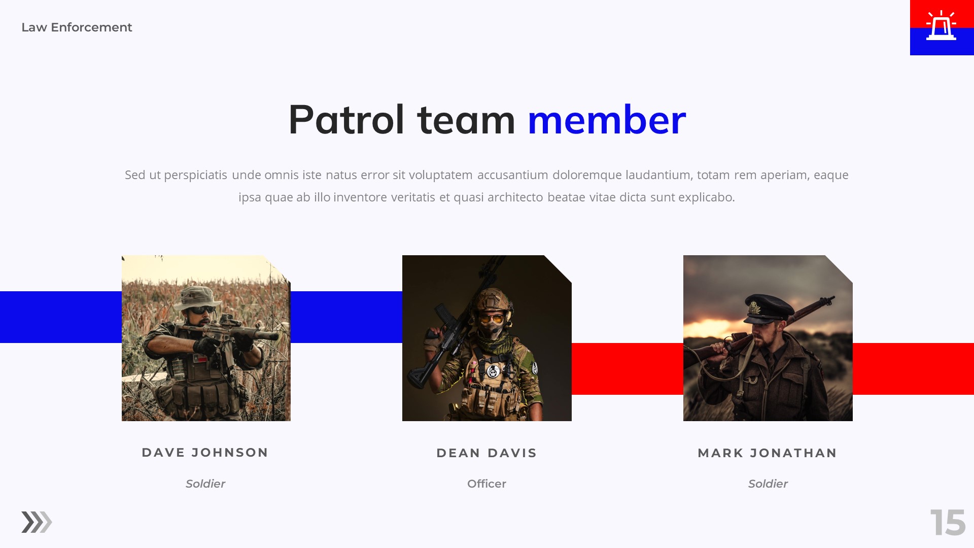 Patrol - Law Enforcement PowerPoint template, Presentation Templates