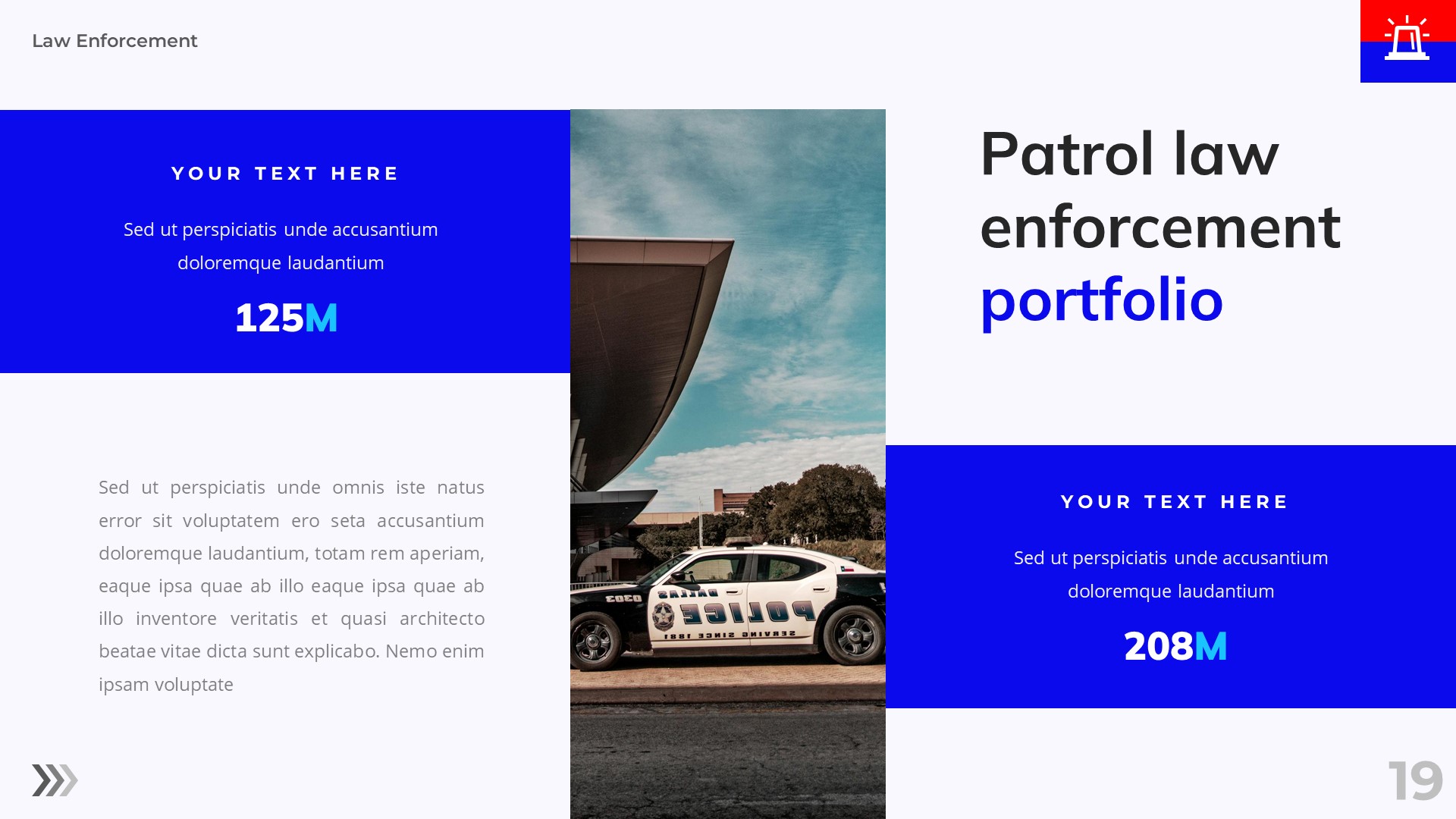 Patrol - Law Enforcement PowerPoint template, Presentation Templates