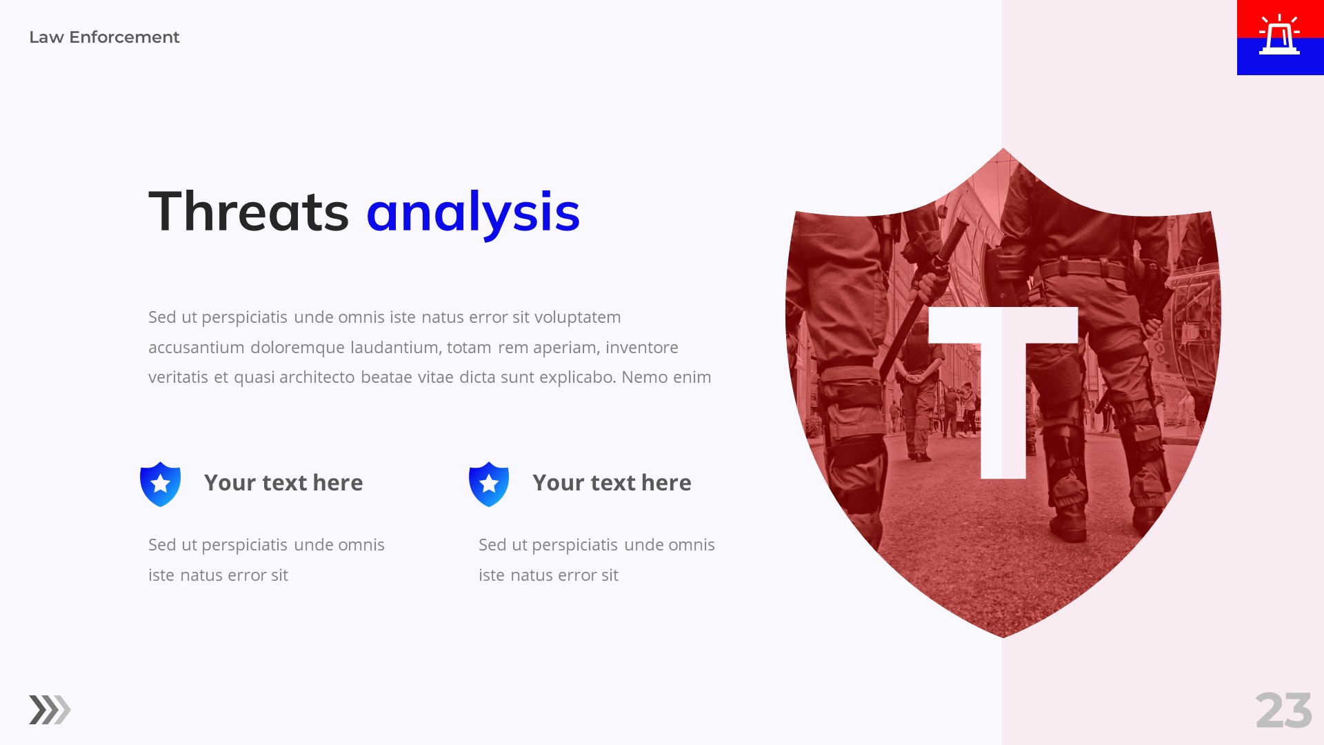 Patrol - Law Enforcement PowerPoint template, Presentation Templates