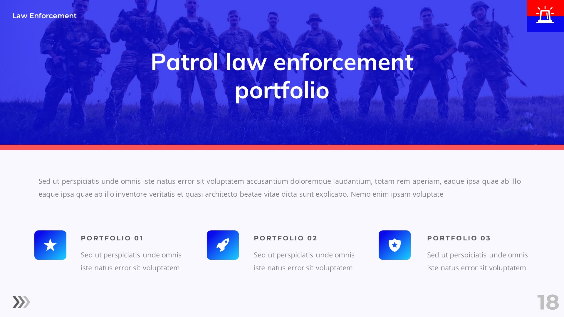 Patrol - Law Enforcement Google Slides template, Presentation Templates