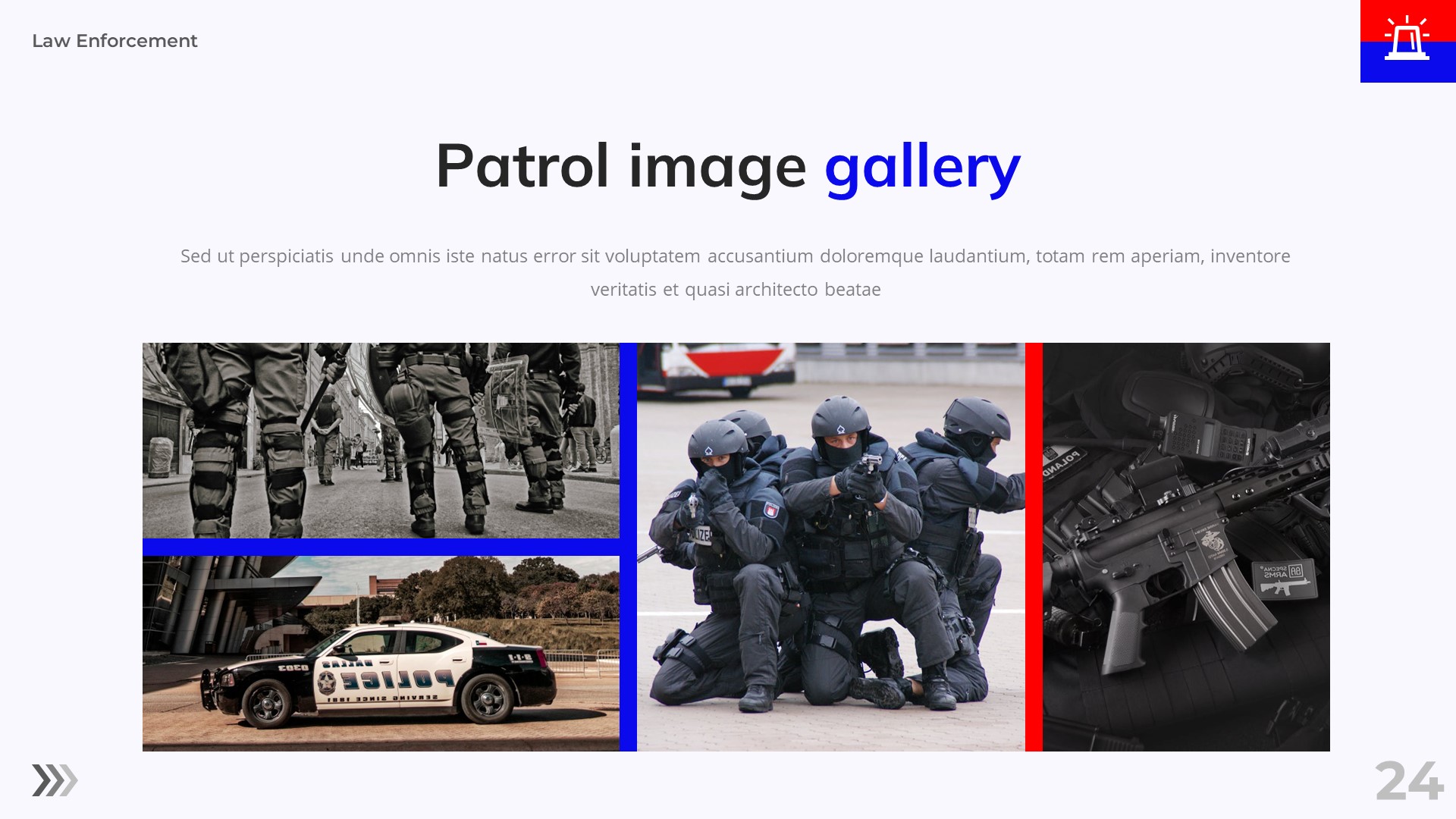 Patrol - Law Enforcement Google Slides template, Presentation Templates
