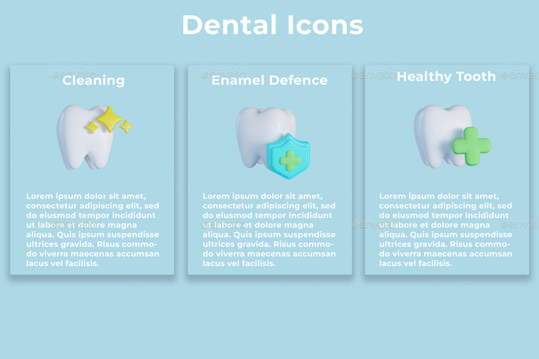 3D Dental Icon, Graphics | GraphicRiver