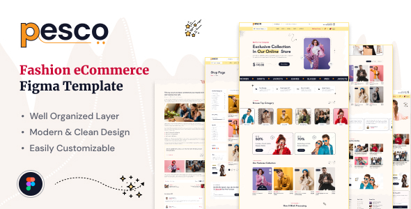 Pesco - Fashion eCommerce Figma Template by softitheme | ThemeForest