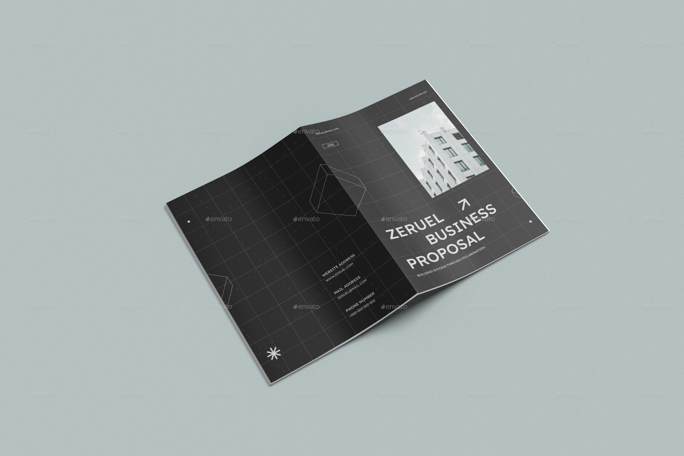 Gray Black Modern Style Business Proposal, Print Templates | GraphicRiver