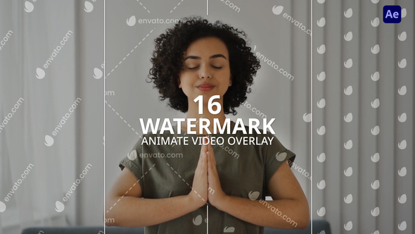 Animate Watermark Video Overlay, After Effects Project Files | VideoHive