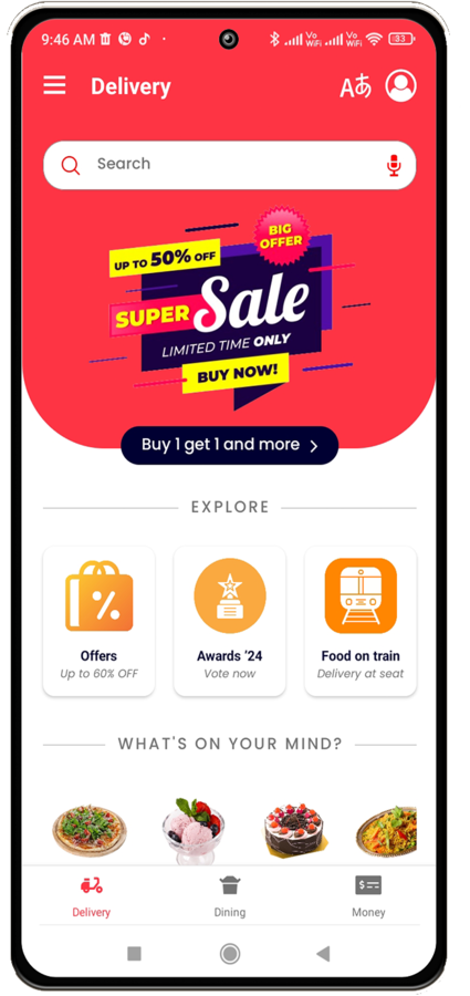 FoodDelivery App - Zomato Clone | Online Food Delivery React Native iOS/Android App Template by ...