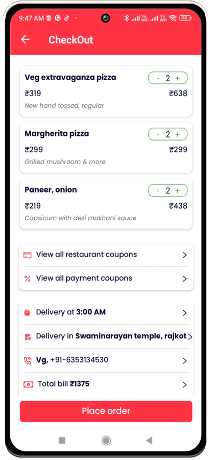 FoodDelivery App - Zomato Clone | Online Food Delivery React Native iOS/Android App Template by ...