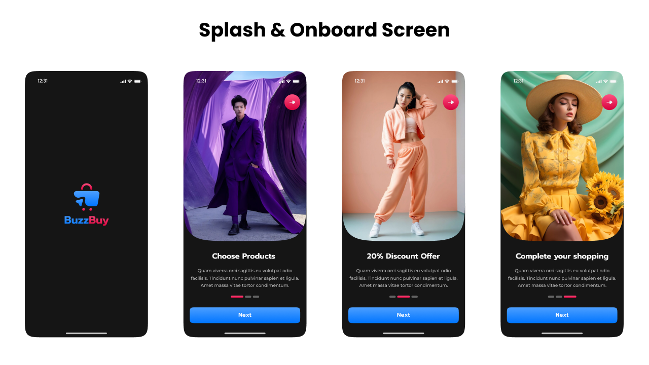 Buzzbuy | Full stack E-commerce Mobile App | Free Figma | iOS | Android by codeforge0