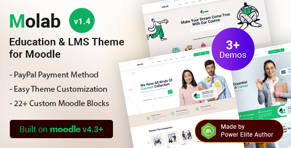 Molab - LMS & Education Theme for Moodle 4+ by EnvyTheme | ThemeForest