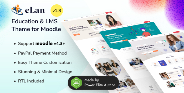 Elan - Education LMS Premium Theme for Moodle 4+ by EnvyTheme | ThemeForest