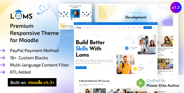 Loms - Premium Responsive LMS Theme for Moodle 4+ by EnvyTheme | ThemeForest