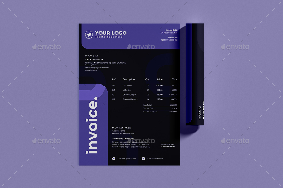 Invoice, Print Templates | GraphicRiver