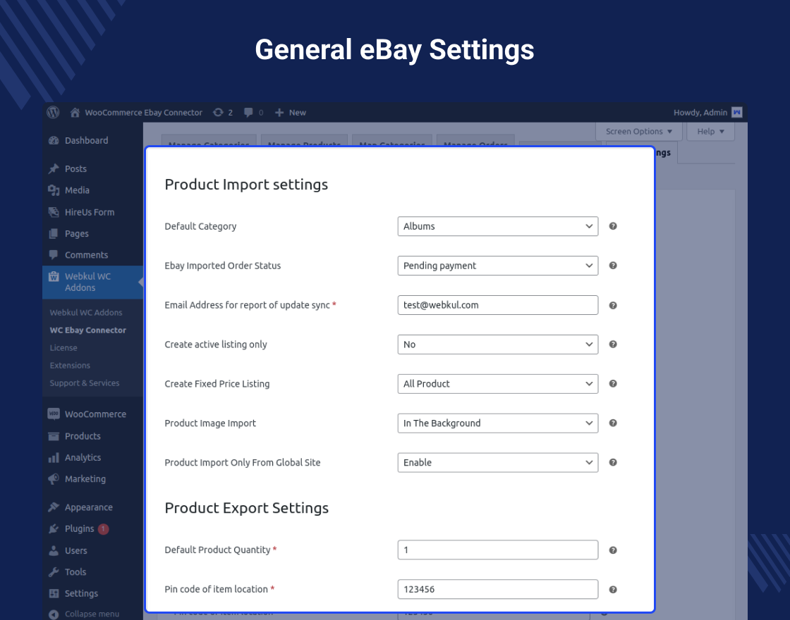 Wordpress Woocommerce Ebay Connector Plugin By Webkul Codecanyon