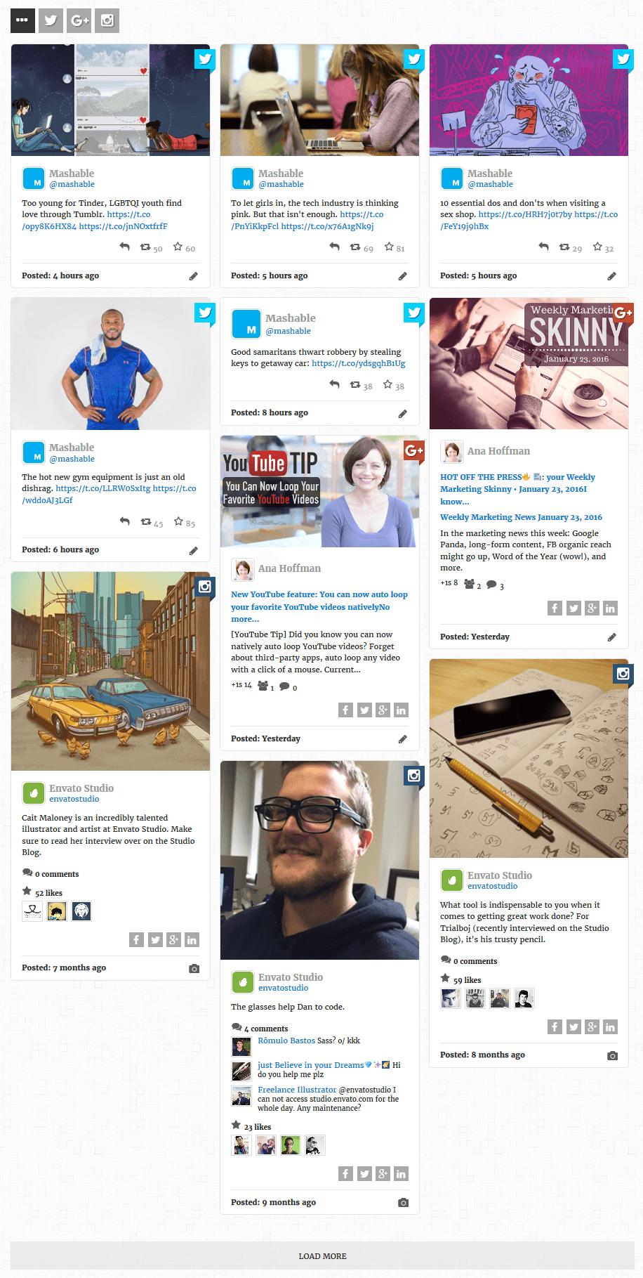 AX Social Stream by axentmedia | CodeCanyon