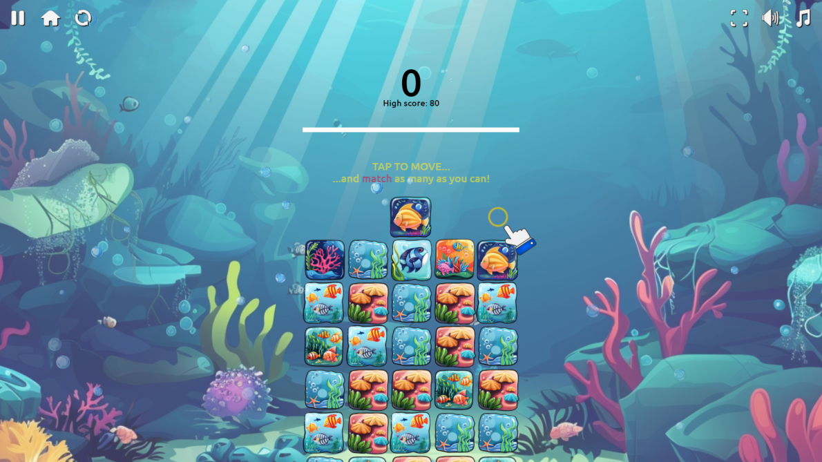 Reef Color Challenge - HTML5 Match game by trezegames | CodeCanyon