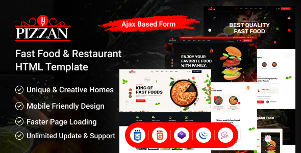 Pizzan - Fast Food and Restaurant HTML Template by themeholy | ThemeForest