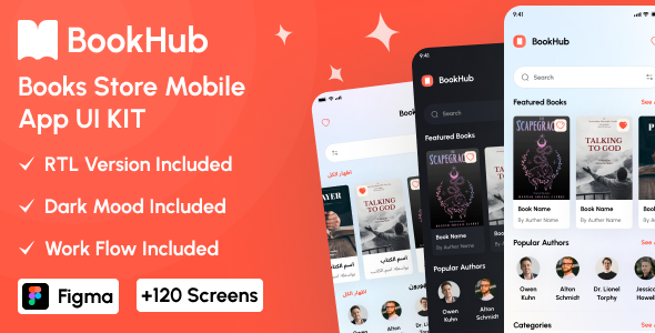 BookHub Store - Figma Online Book Store App by HananHamdy | ThemeForest