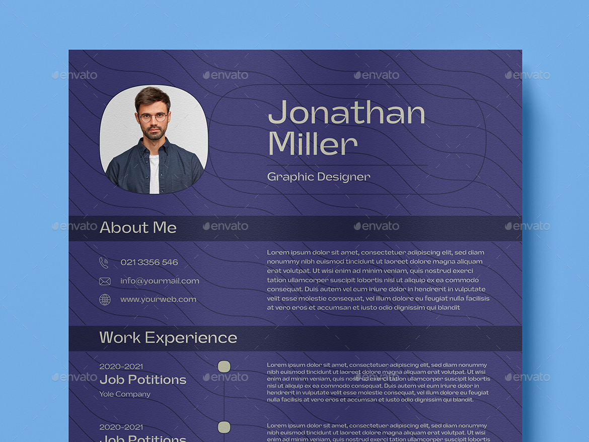 Resume 07, Print Templates | GraphicRiver