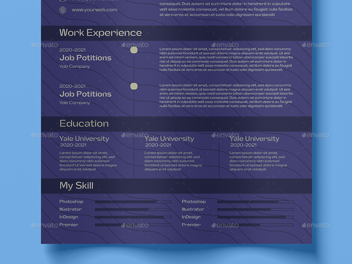 Resume 07, Print Templates | GraphicRiver